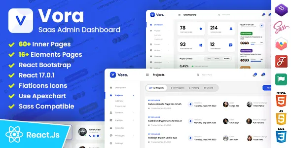 Vora - Saas React Admin Dashboard Template | TemplateLelo